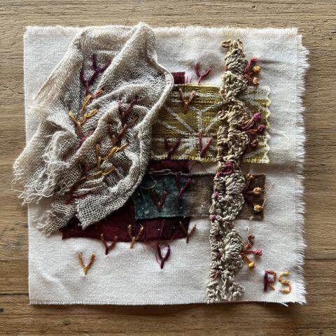 Red for Courage Slow Stitch Entries Call ‣ Art Trails Tasmania